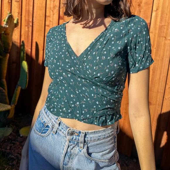 Brandy Melville | Tops | Brandy Melville Wrap Top | Poshmark